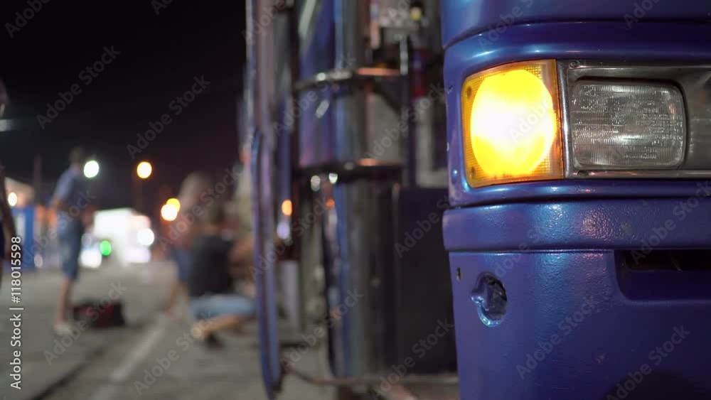 People load luggage onboard a bus before boarding a long distance coach ...