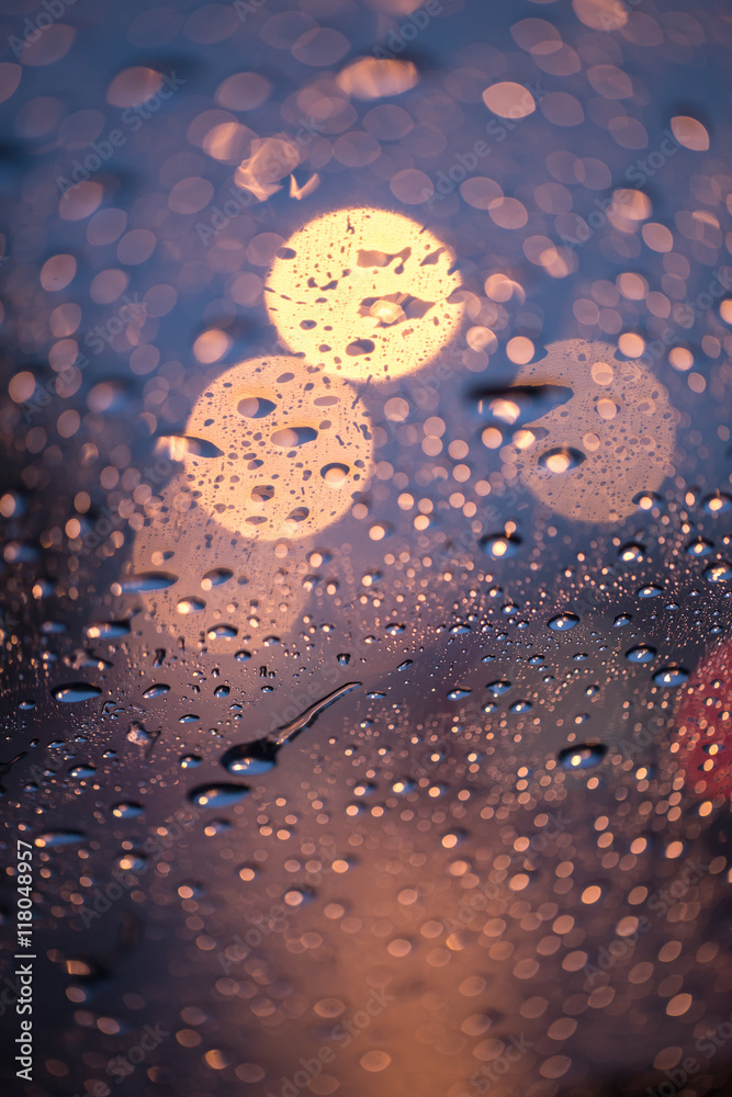 Rain Car Window