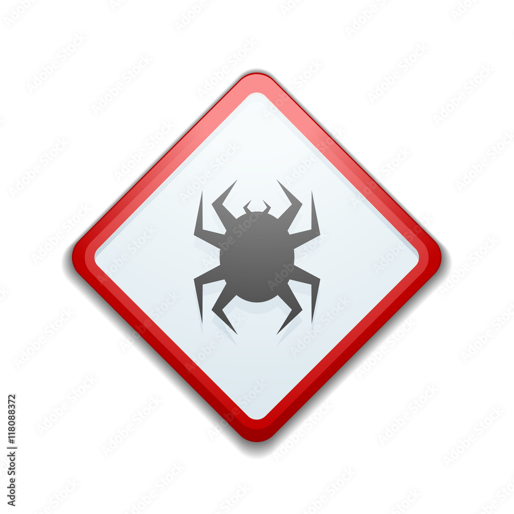 Virus hazard sign Stock-Vektorgrafik | Adobe Stock