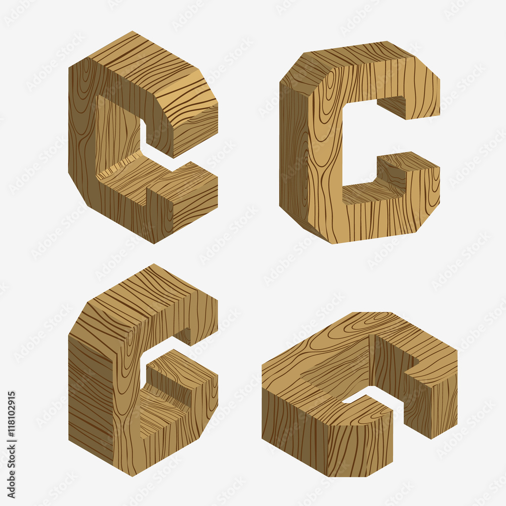 3d Block Letter S