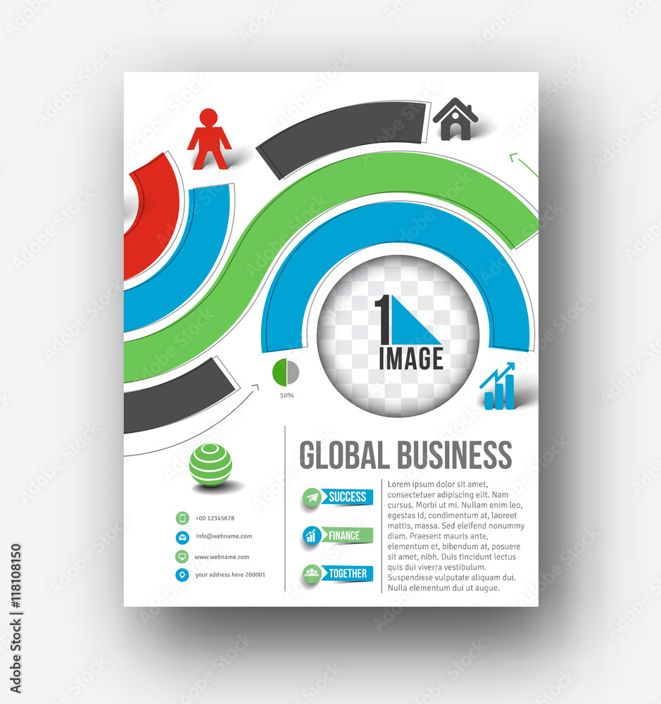 Business Flyer, Poster & magazine design Stock Vector | Adobe Stock