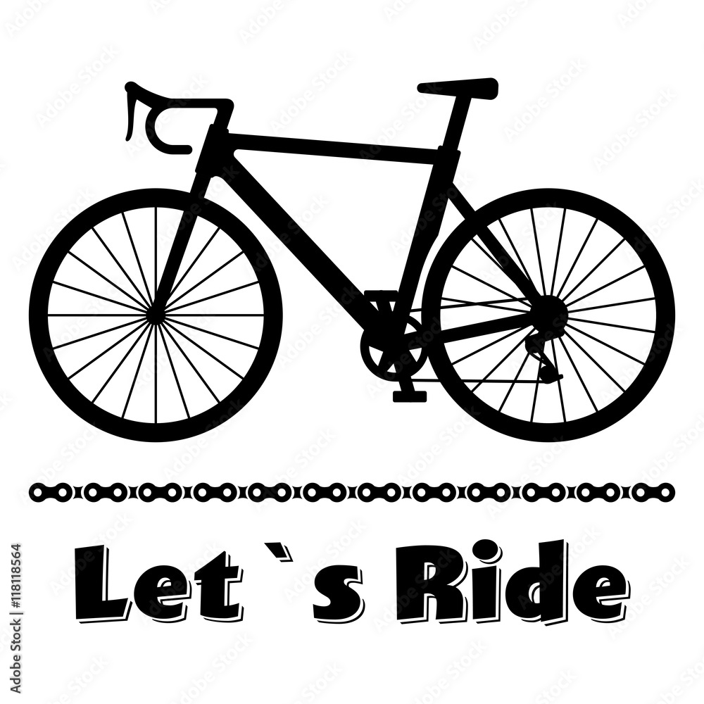 Racing Bicycle Vector