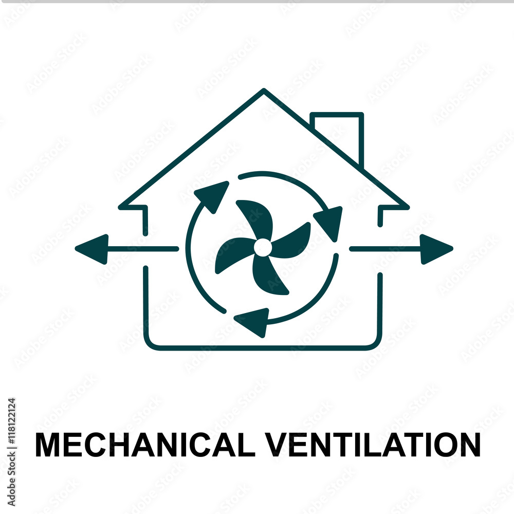 mechanical ventilation icon Stock Vector | Adobe Stock
