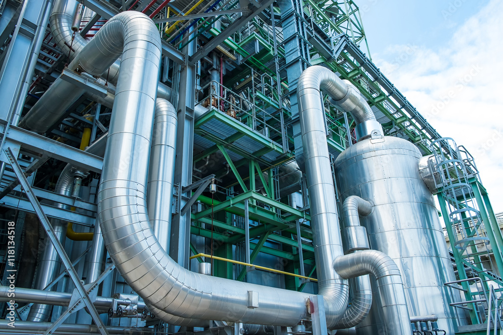 Steam piping with thermal insulation in Boiler of power plant (B Stock ...