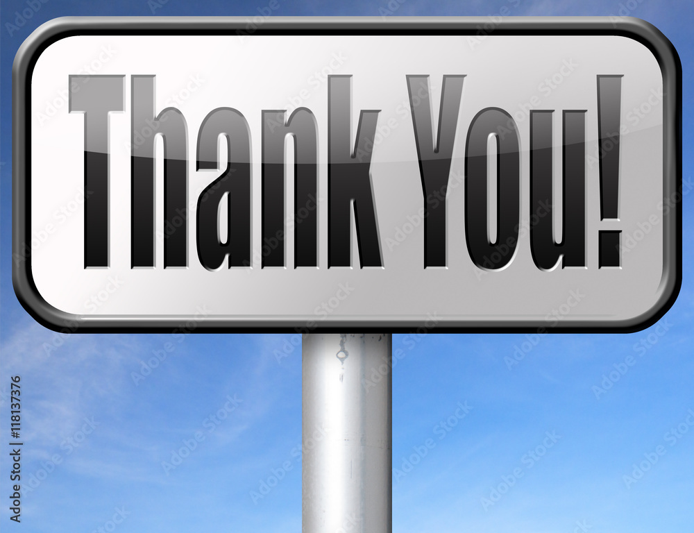 Thank you sign Stock Illustration | Adobe Stock