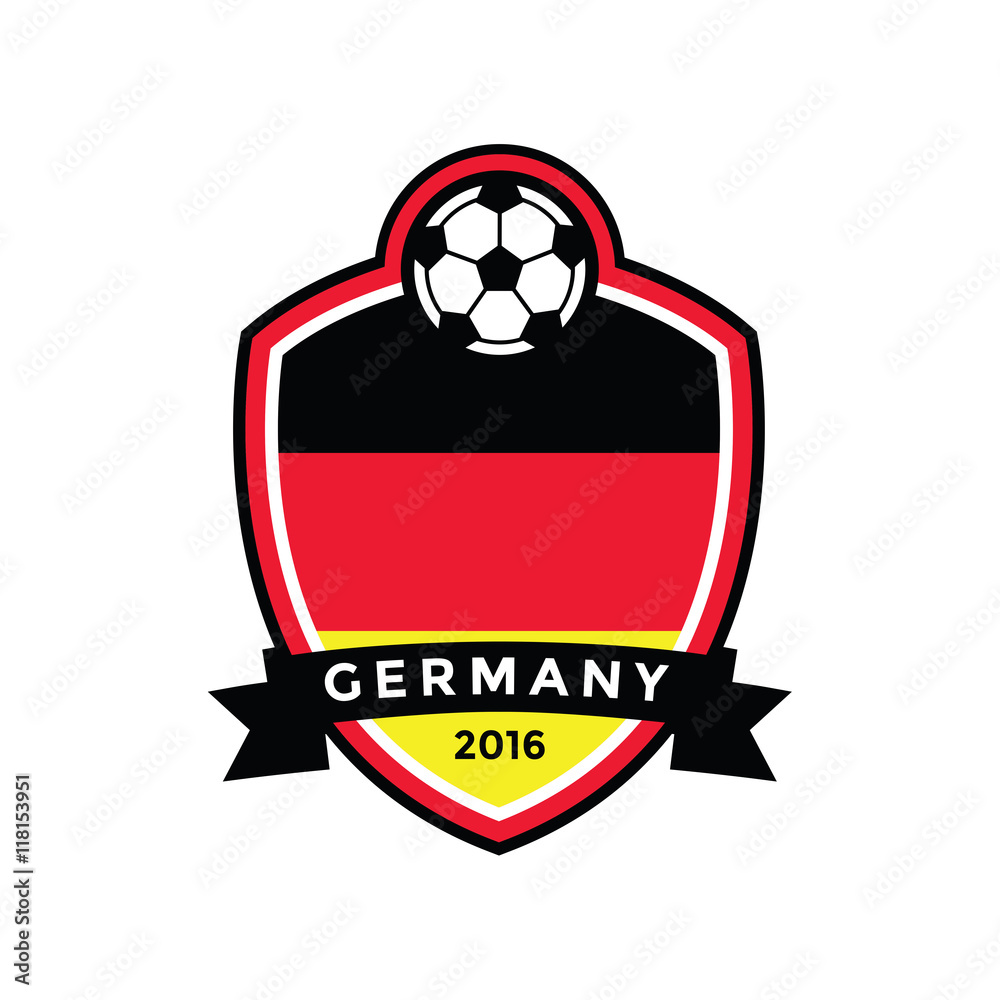 Germany soccer badge,vector Stock-Vektorgrafik | Adobe Stock