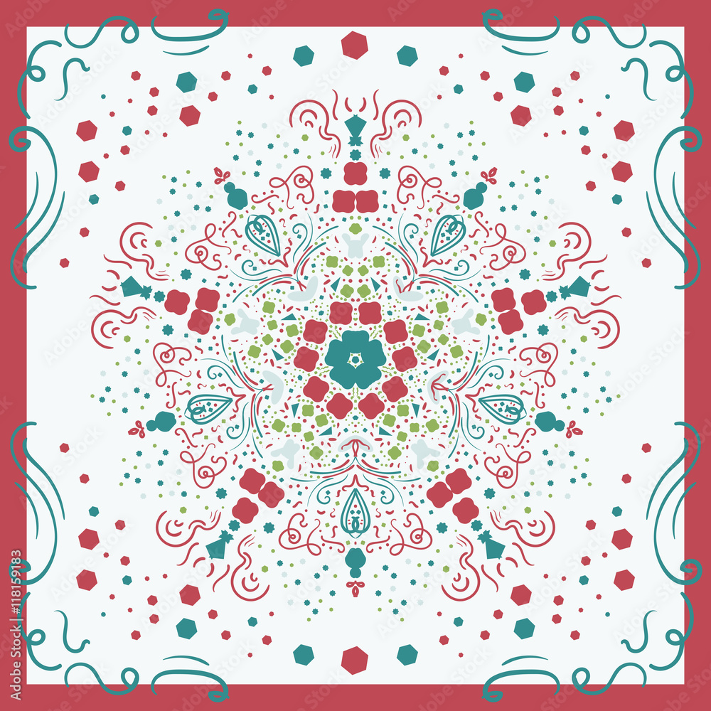 Seamless texture Moroccan tiles Stock Vector | Adobe Stock