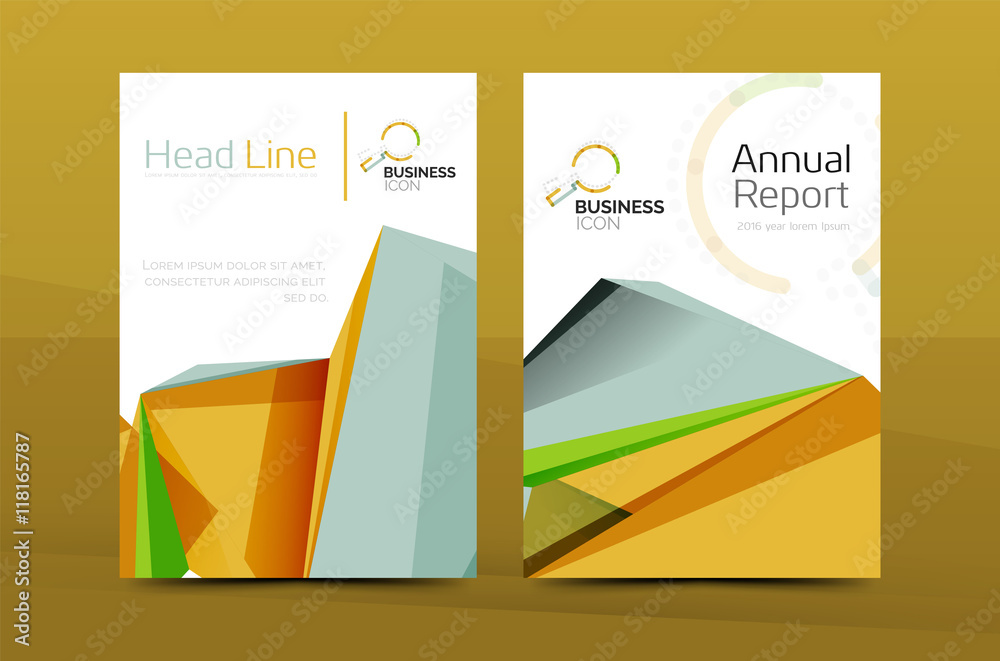 A4 front page business identity Stock Vector | Adobe Stock