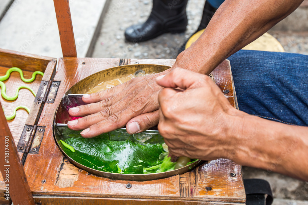 Candy sugar sculpture Traditional sweets made from sugar and simmer the ...