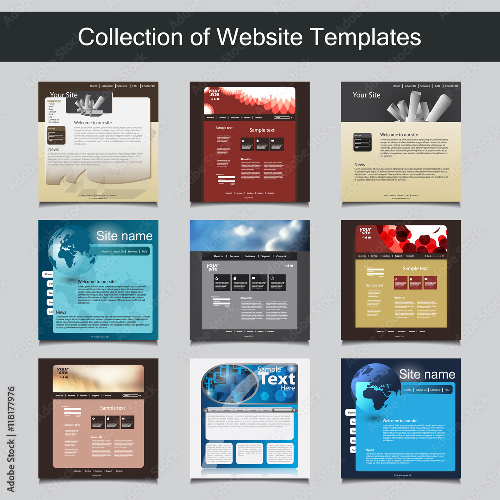 Collection of Website Templates for Your Business - Nine Nice and ...
