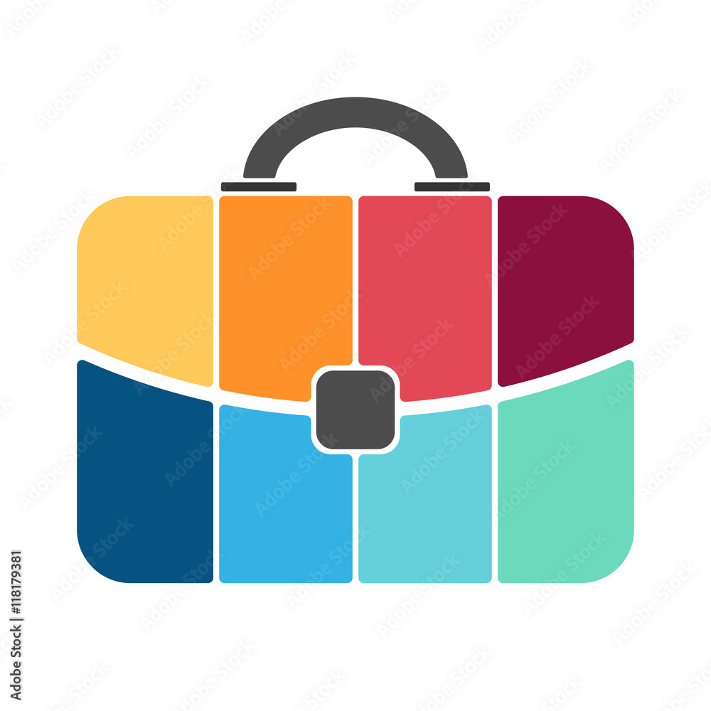briefcase infographic. Template for bag diagram, graph, presentation ...