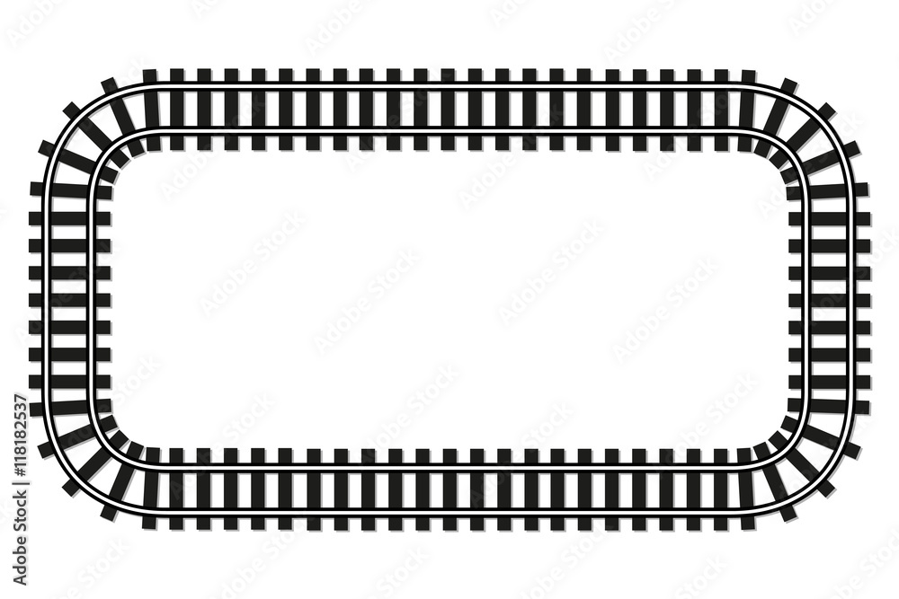 locomotive railroad top wiev track frame rail transport background ...