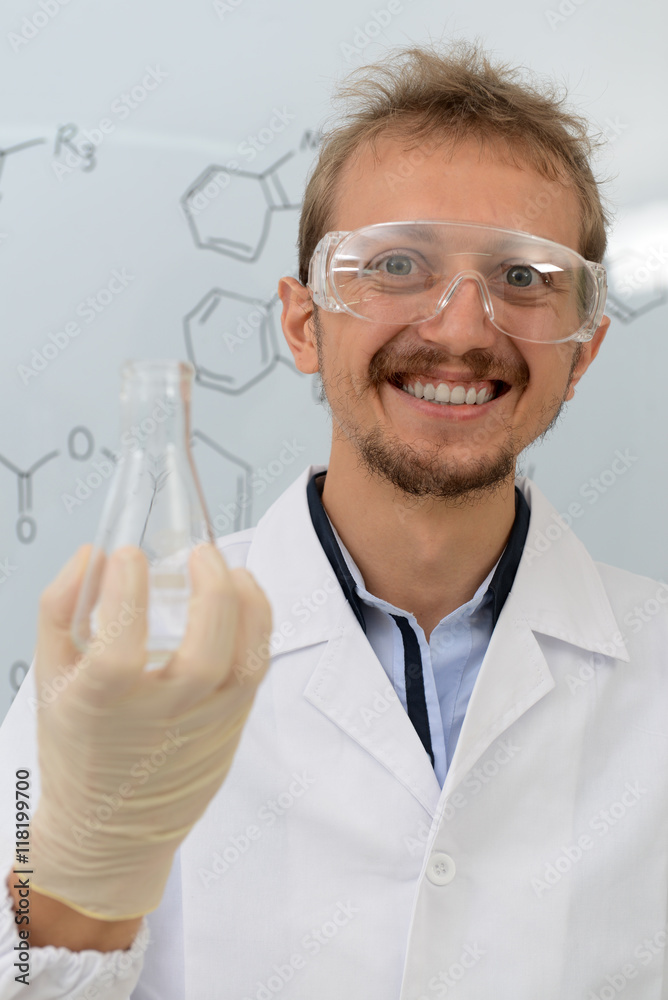 Chemist conducts research of product Stock Photo | Adobe Stock