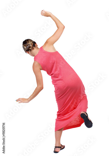 Woman Falling Forward
