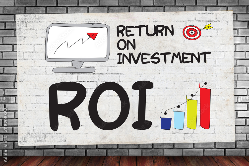 ROI RETURN ON INVESTMENT Businessman work ROI Stock Photo | Adobe Stock