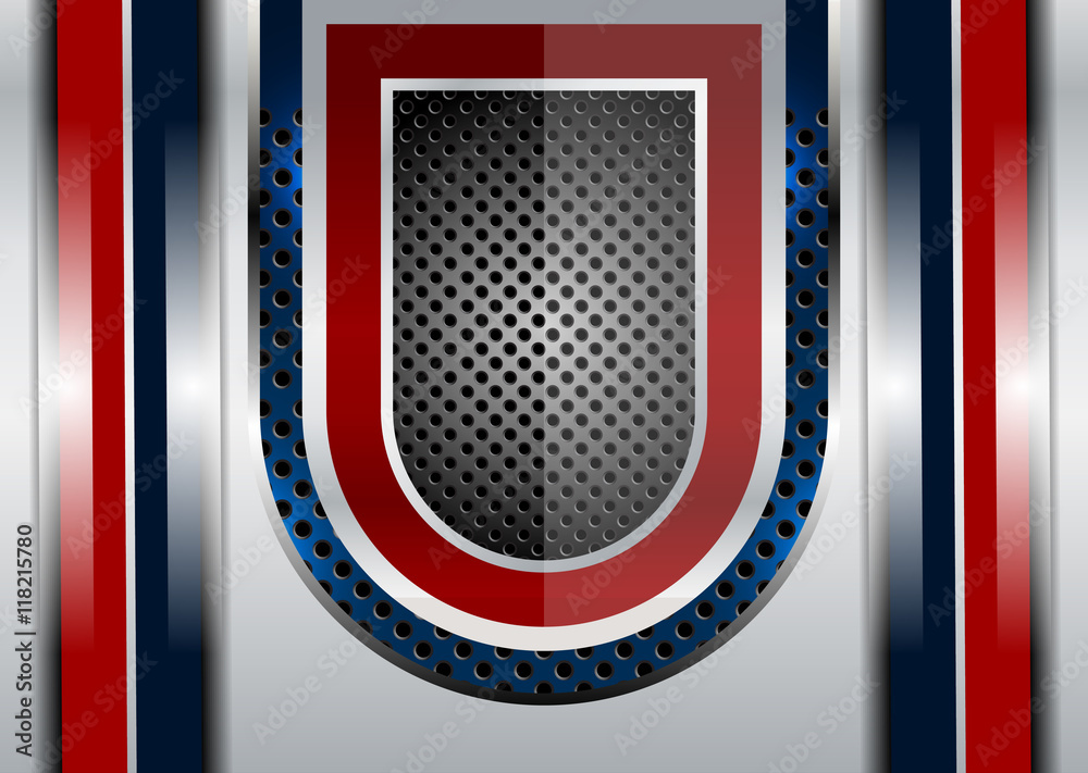 abstract modern backgrounds with red blue metallic, Vector Illustration ...