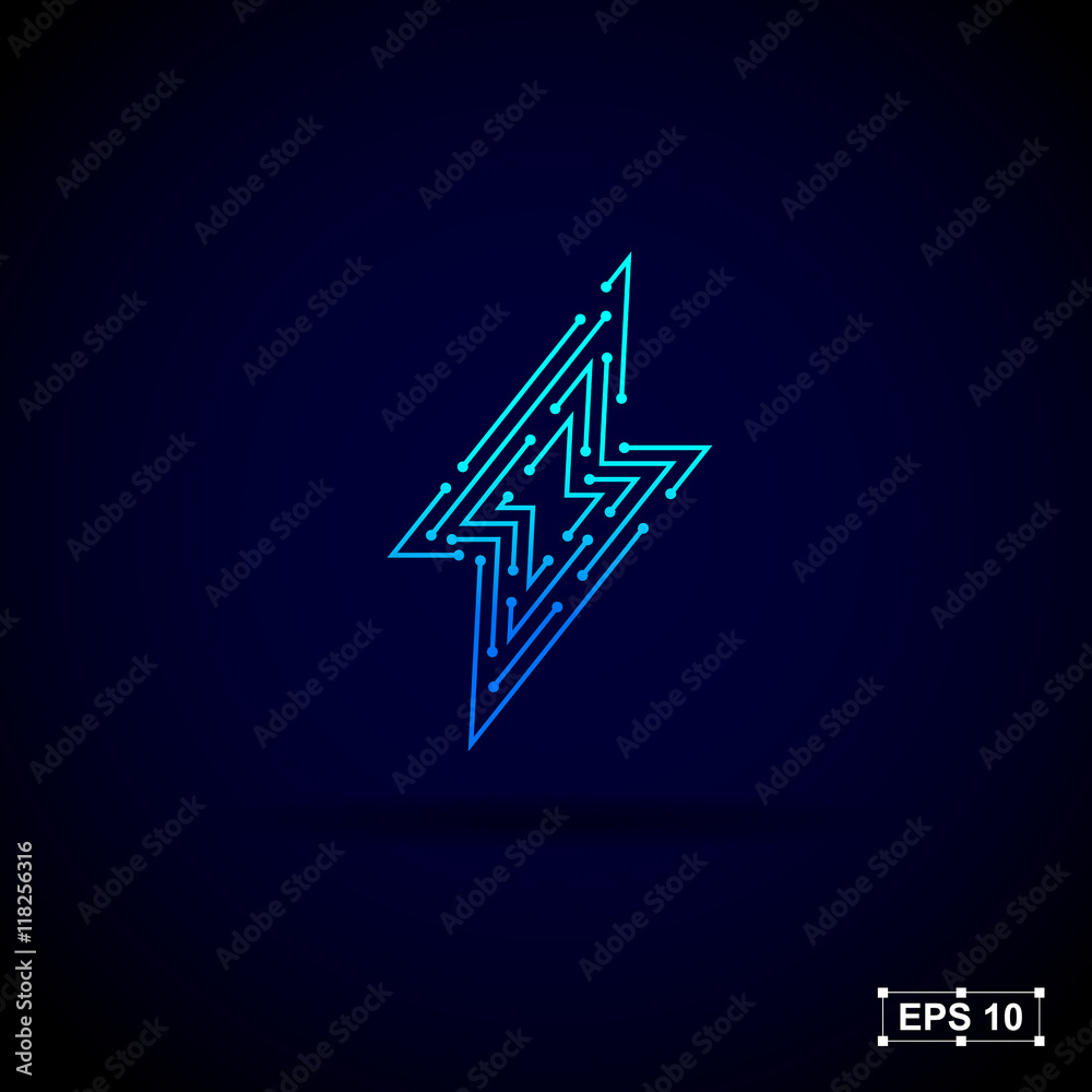 Abstract logo design template,Technology abstract dot connection cross ...