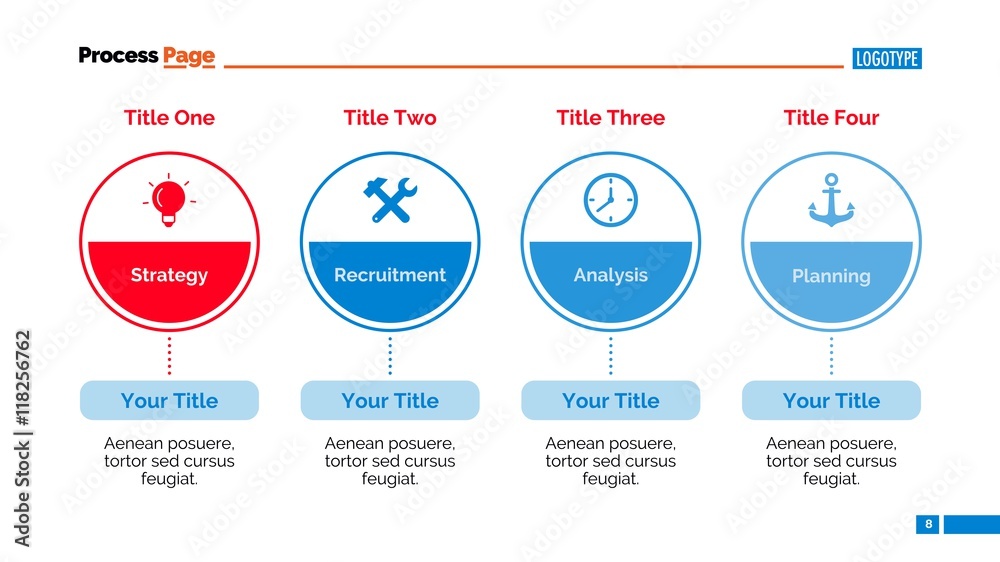 Stages Infographic Diagram Slide Template Stock Vector | Adobe Stock