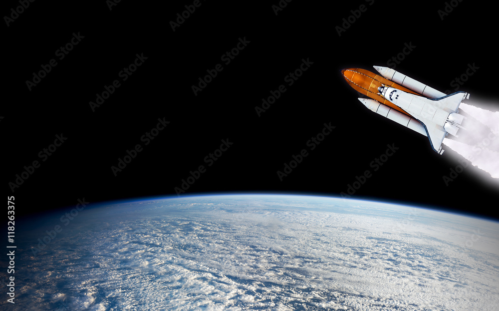 Shuttle rocket spaceship launch rocketship spacecraft mission planet ...