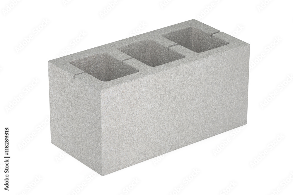 Concrete masonry unit, 3D rendering Stock Illustration | Adobe Stock