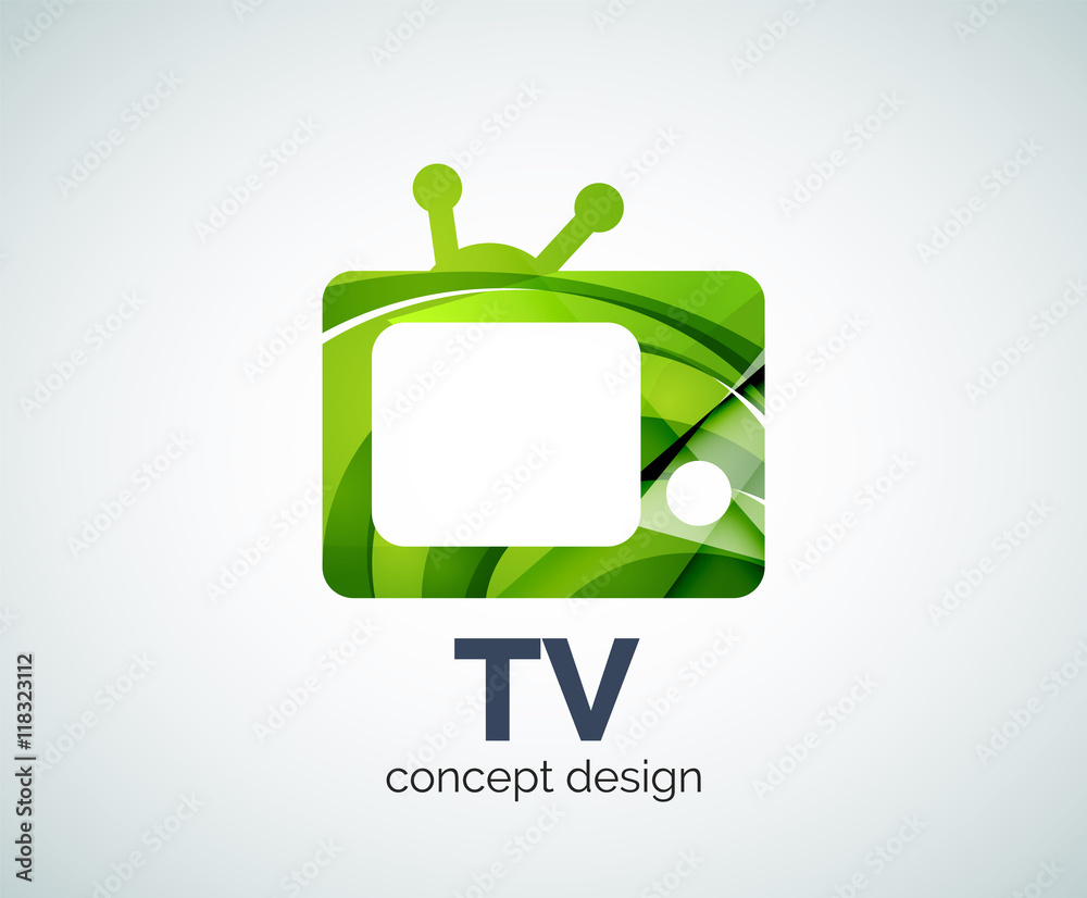 TV logo template Stock Vector | Adobe Stock
