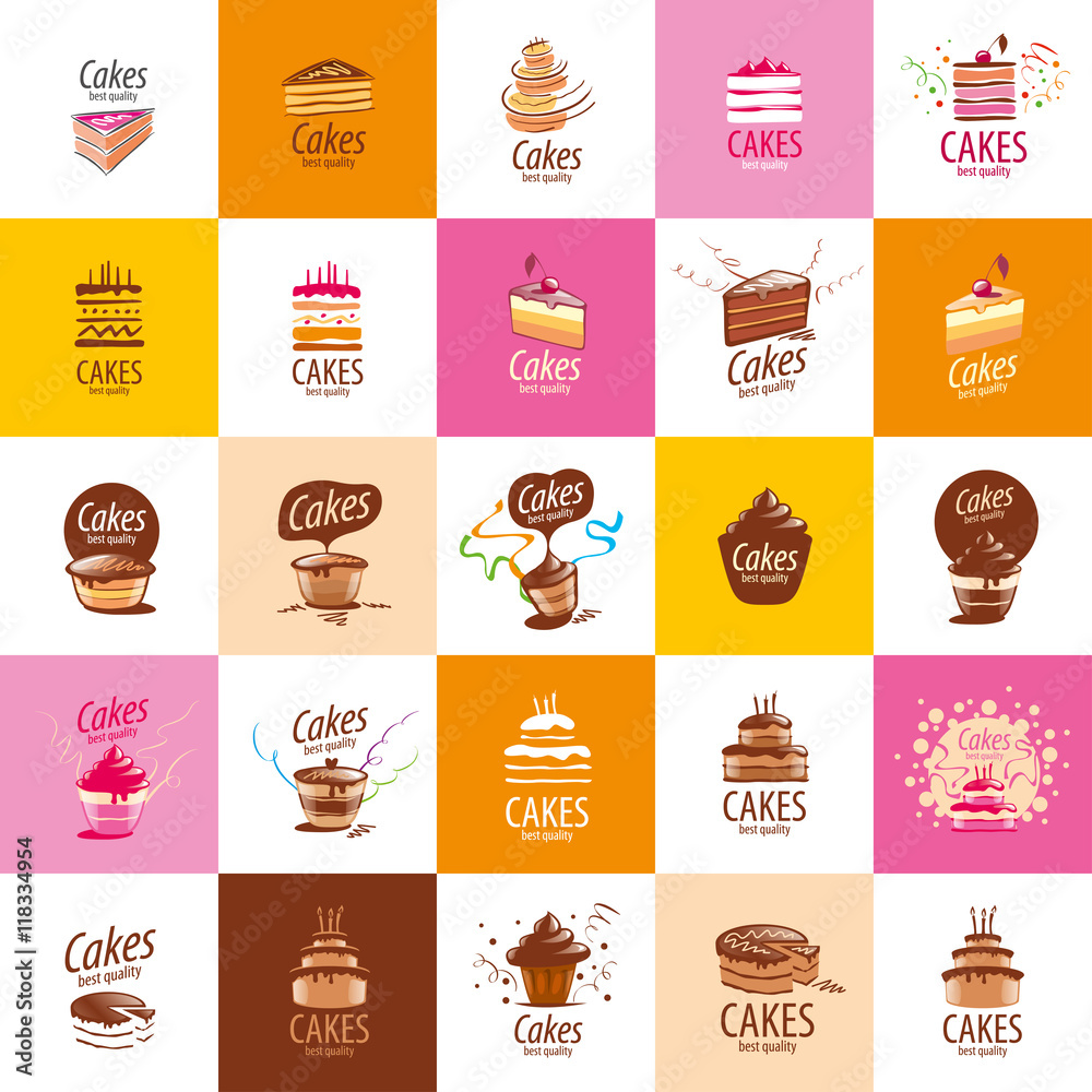 vector cake logo Stock Vector | Adobe Stock