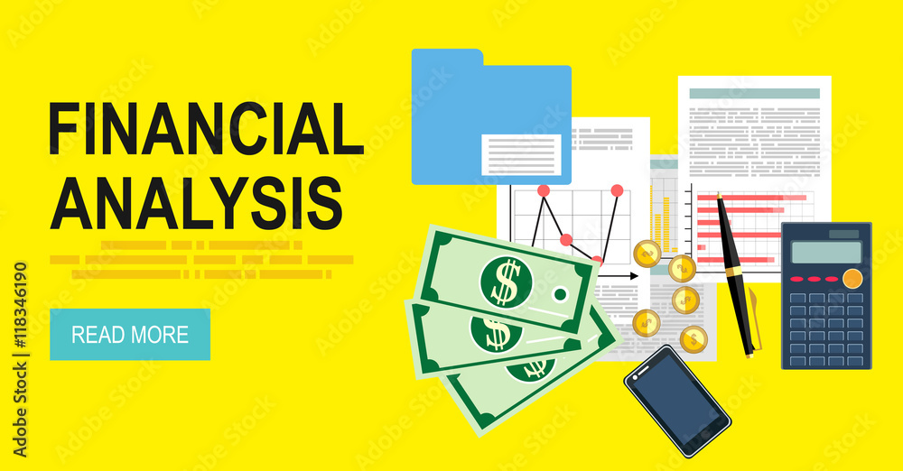 Financial calculations. Working process. Stock Vector | Adobe Stock