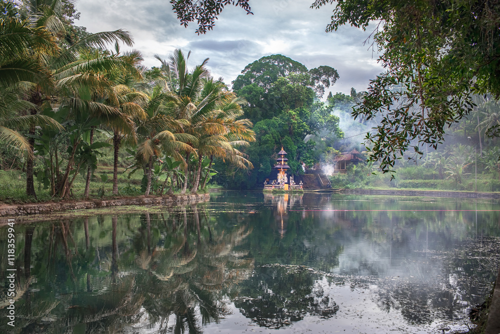 Pura Sangeh, temple on Bali, Indonesia Stock Photo | Adobe Stock