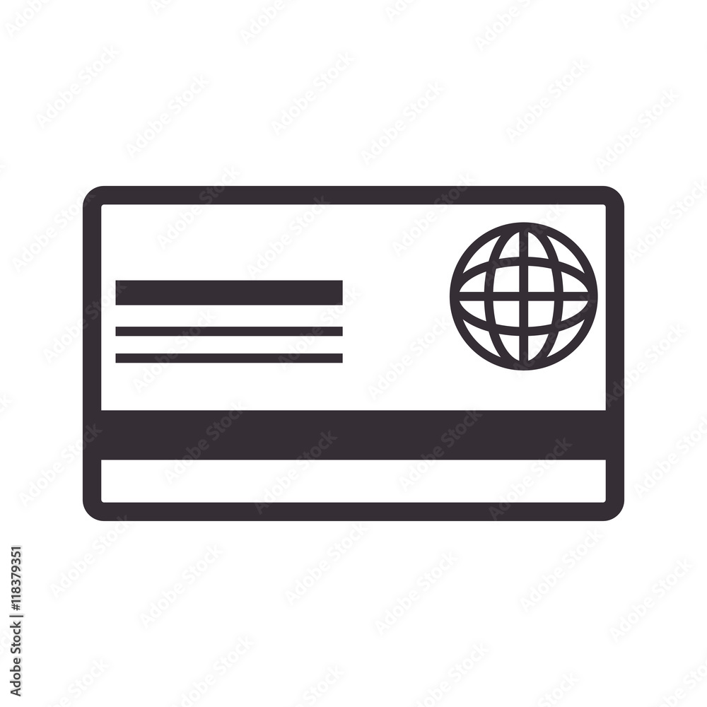 card money debit credit chip icon vector Stock Vector | Adobe Stock