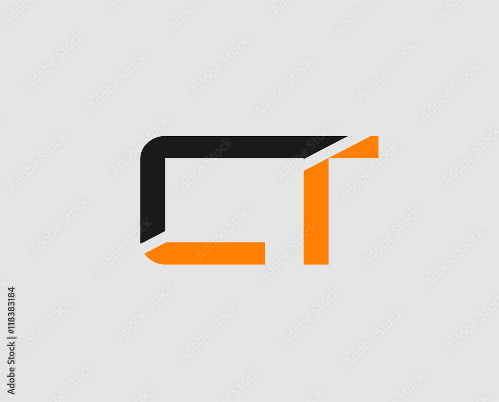 Letter CT Logo Stock Vector | Adobe Stock