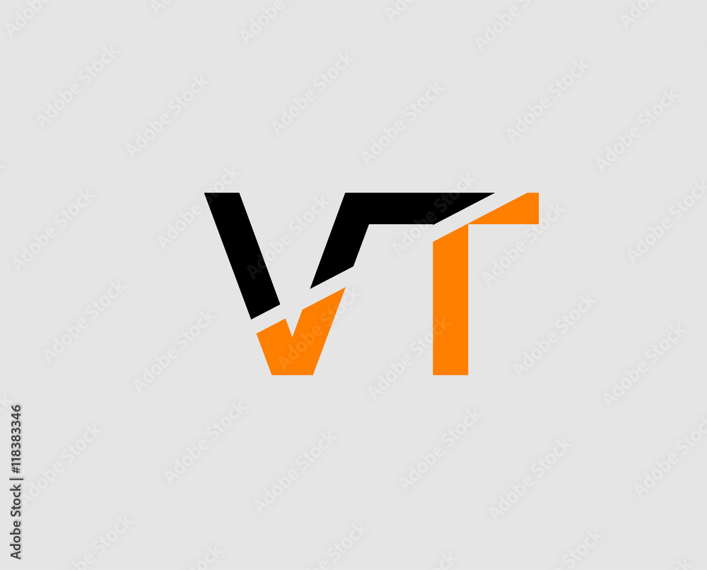 Letter VT Logo Stock Vector | Adobe Stock