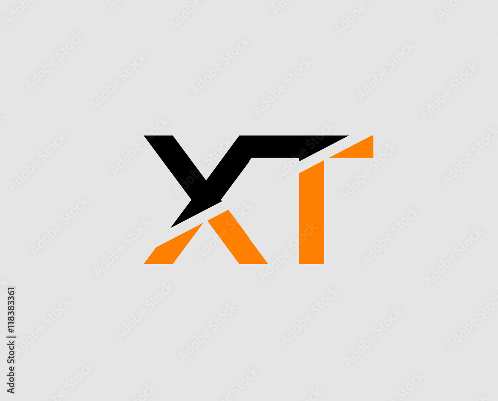 Letter XT Logo Stock Vector | Adobe Stock