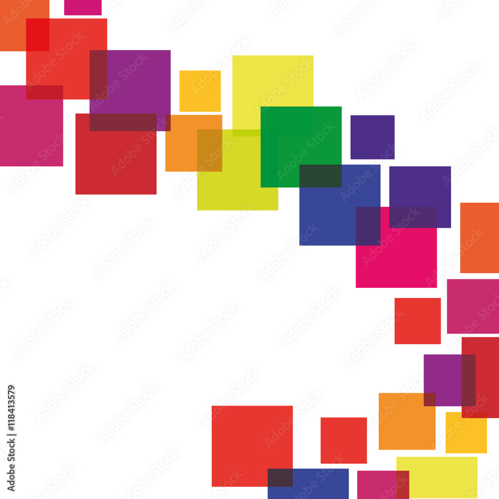 Flat Abstract Square Pattern Background Design Vector Illustration