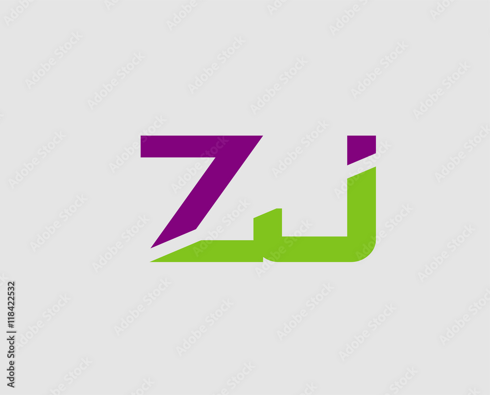 Alphabet Z and J letter logo. Vector illustration Stock Vector | Adobe ...