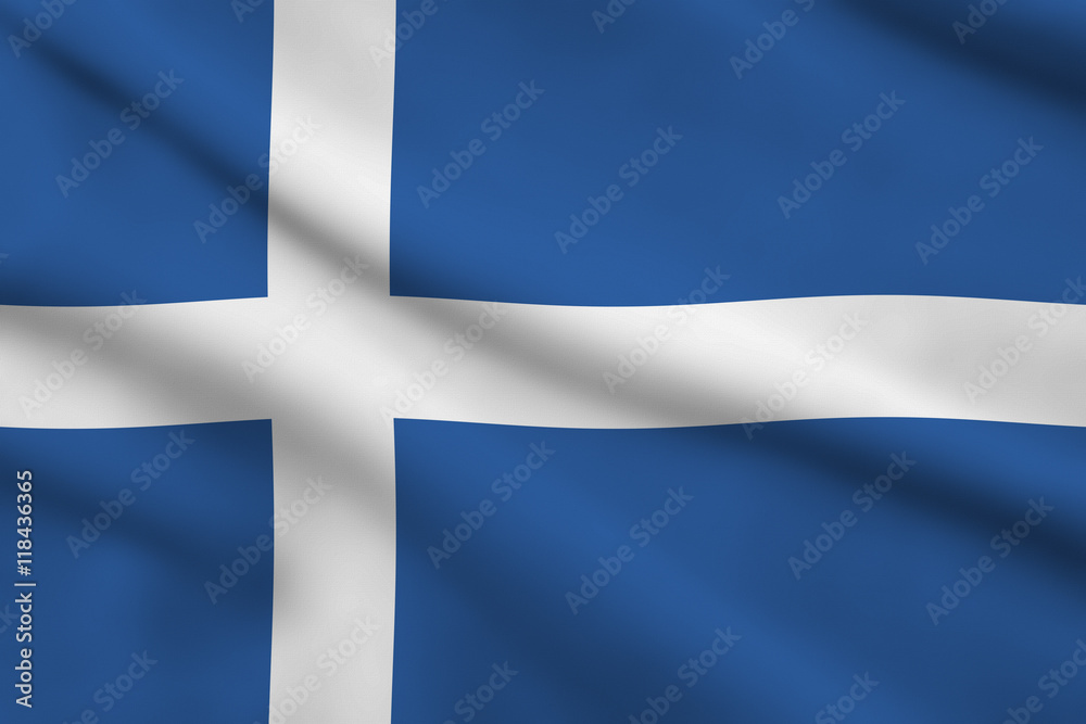 Flag of Shetland islands Stock Illustration | Adobe Stock