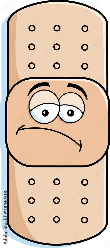 Cartoon illustration of a bandage. Stock Illustration | Adobe Stock
