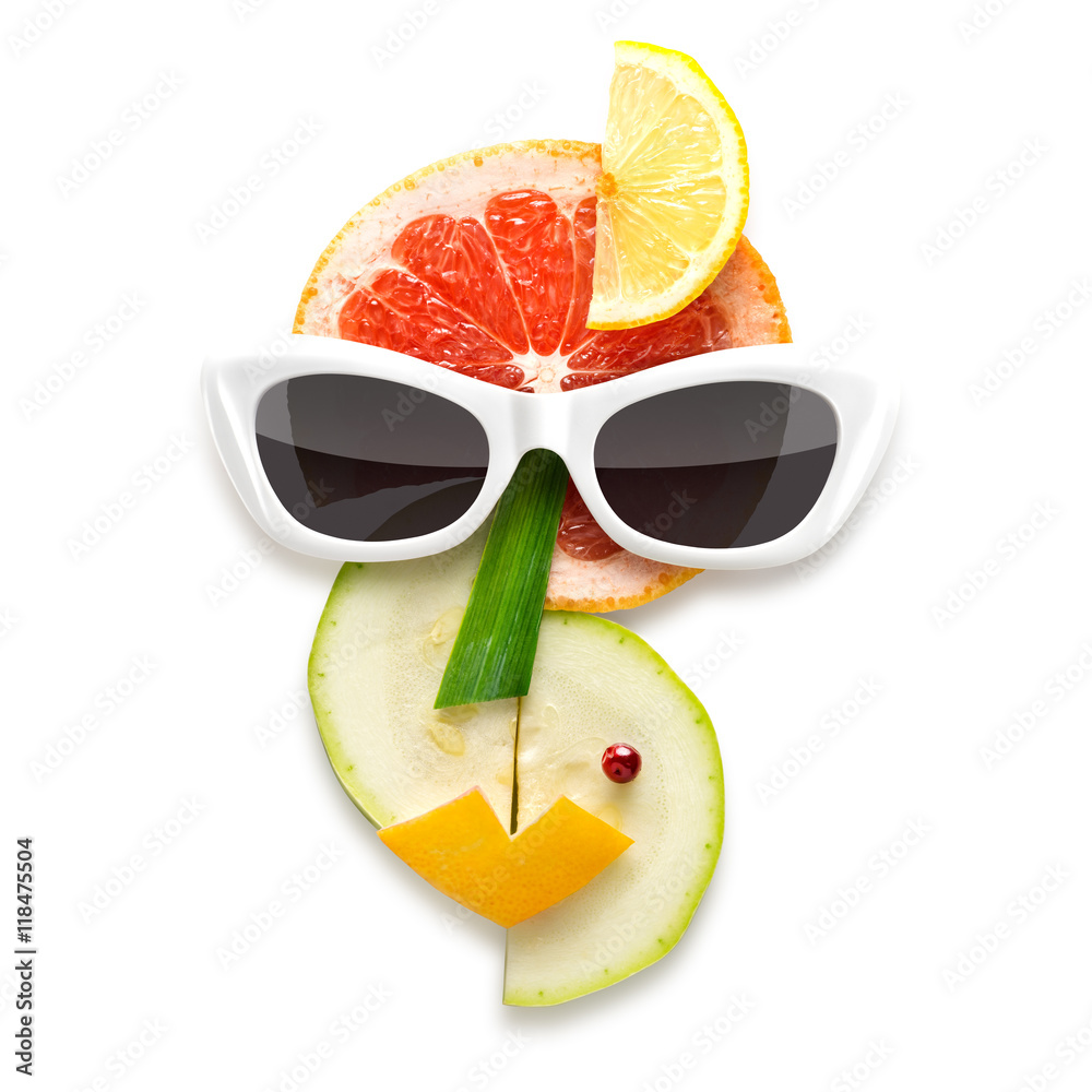 Tasty Picasso / Quirky food concept of Picasso style female face in ...