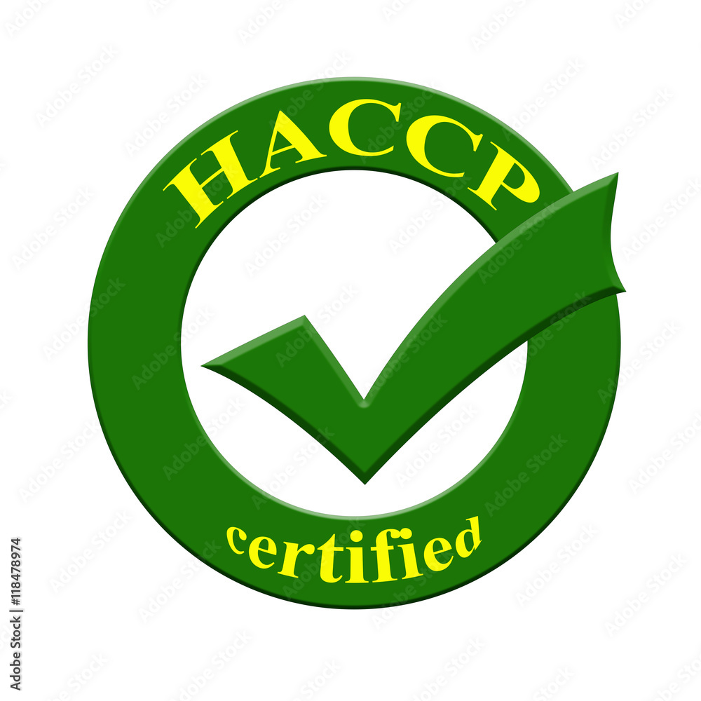 HACCP certified icon or symbol image concept design for business and ...