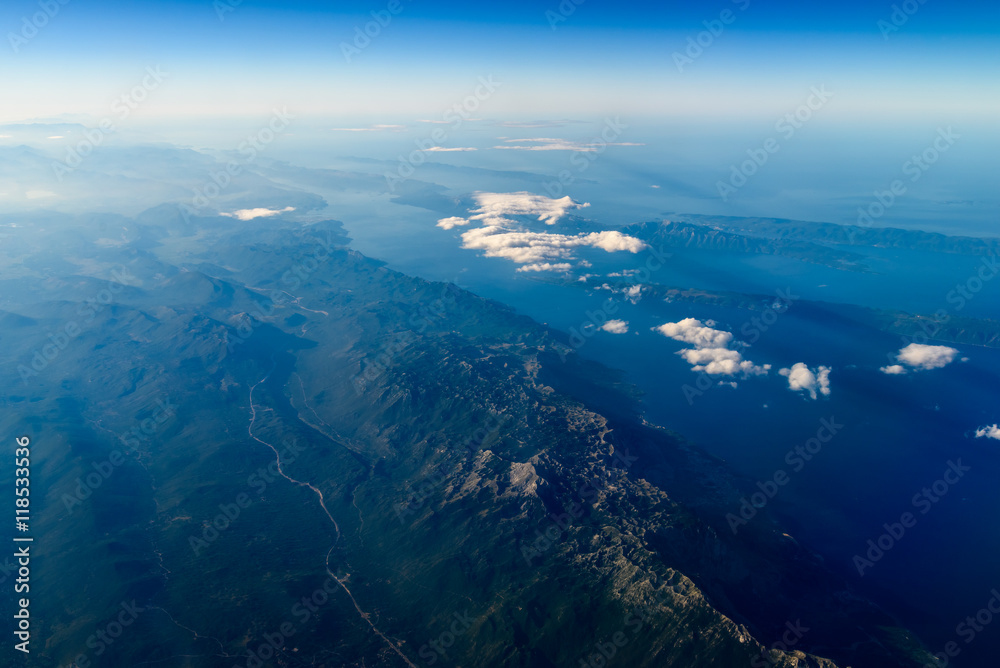High Altitude Photo Of Planet Earth Horizon Stock Photo | Adobe Stock