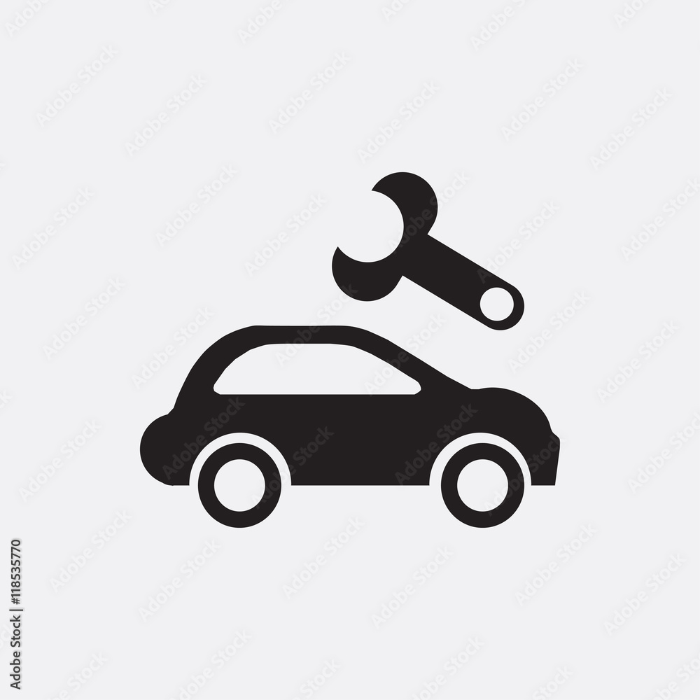 Car repair icon illustration Stock Vector | Adobe Stock