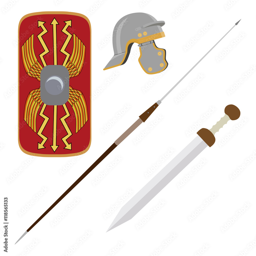 Vettoriale Stock Roman military weapon | Adobe Stock