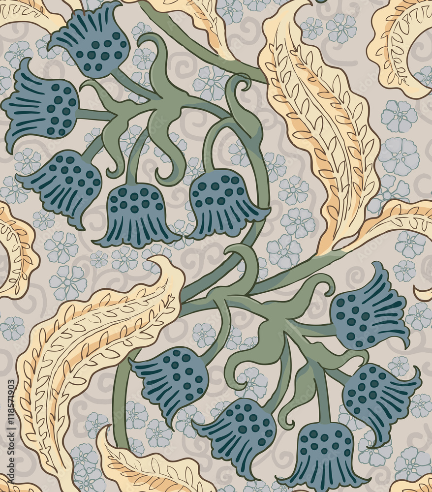 Modern fabric design pattern. Desktop wallpaper. Background. Floral ...