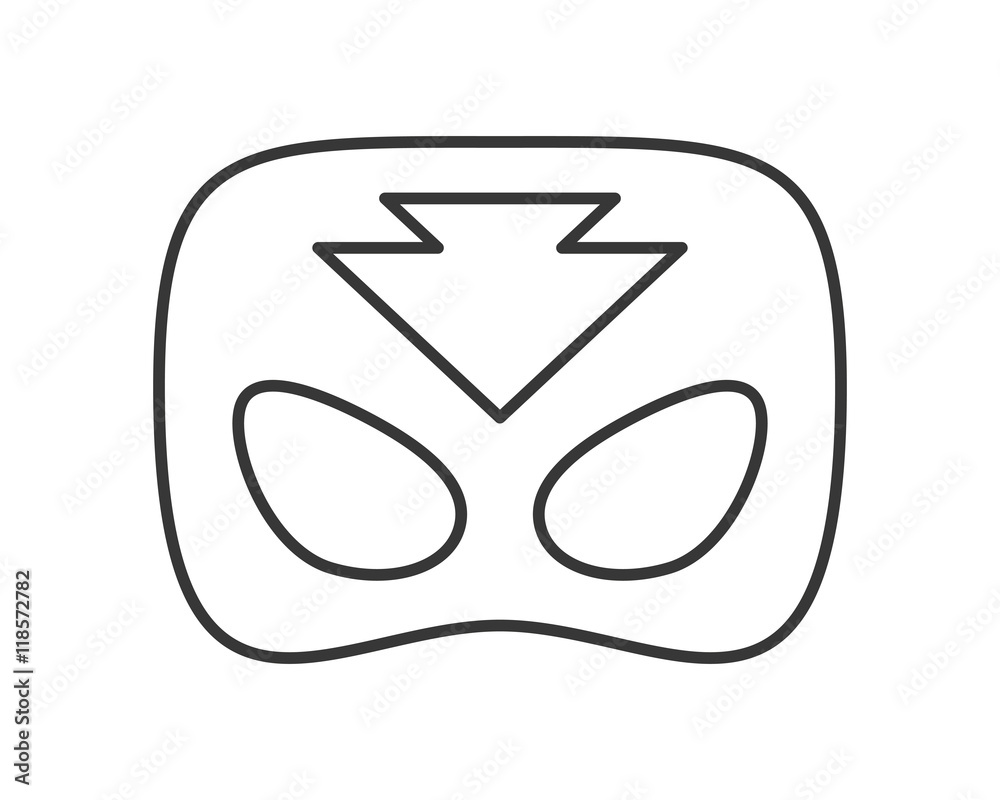 mask silhouette costume superhero superman hero cartoon anime male icon ...