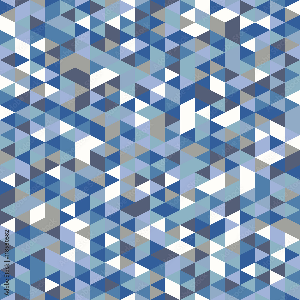 Retro style triangle pattern. Randomly colored triangles, vertical ...