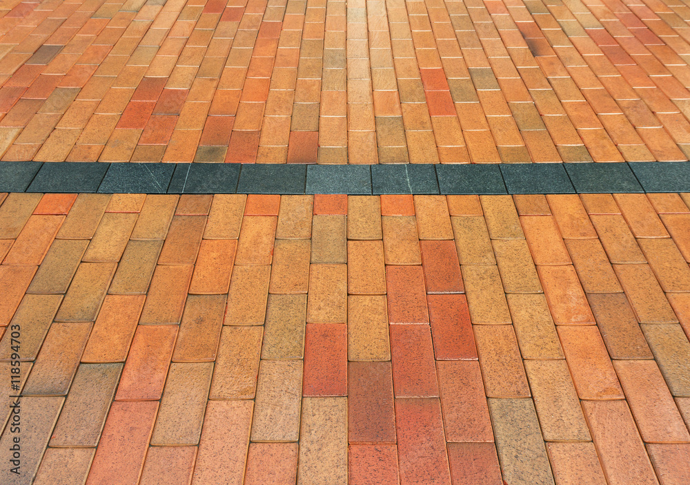 Wet brown pavement. Stock Photo | Adobe Stock