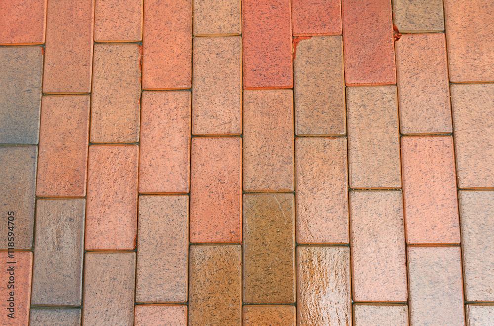 Wet brown pavement. Stock Photo | Adobe Stock