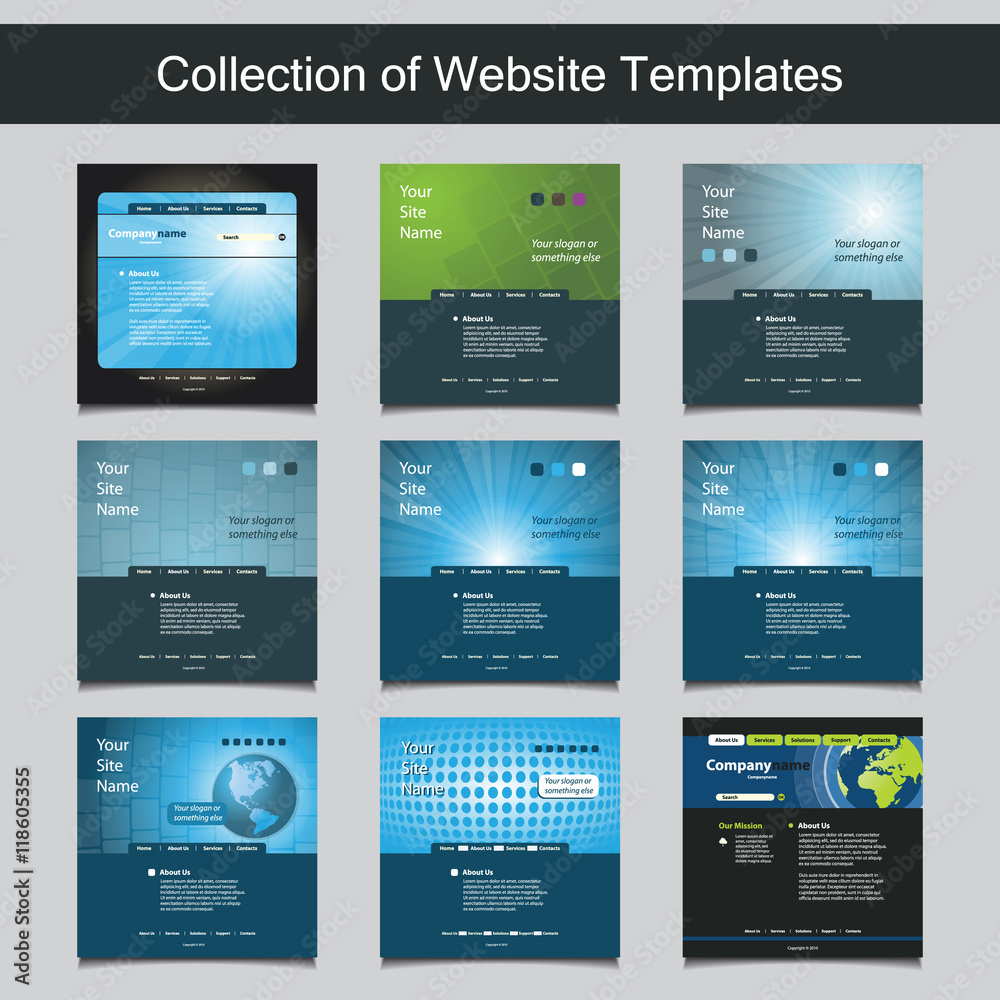 Collection of Website Templates for Your Business - Nine Nice and ...
