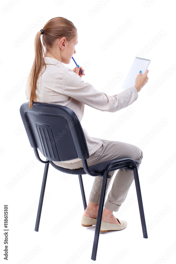People Sitting On Chair Back View
