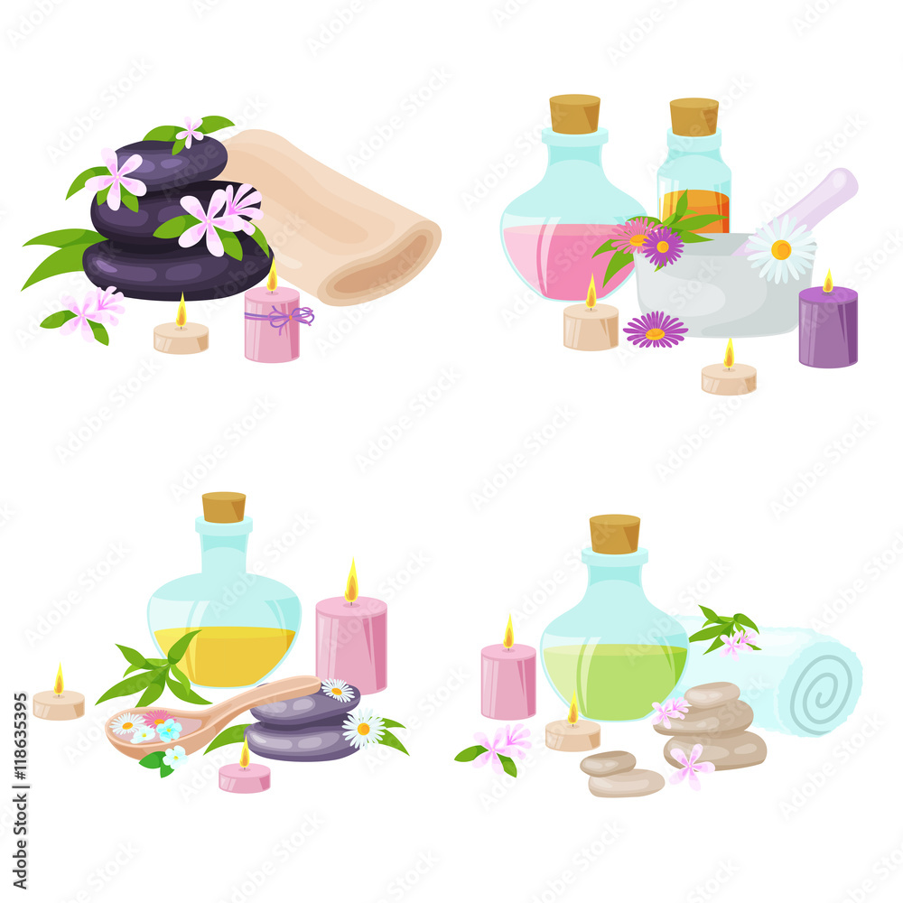 Cartoon Spa Beauty