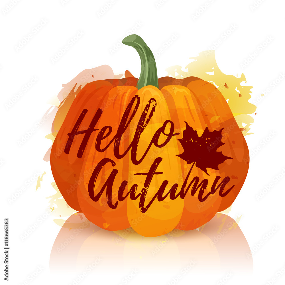 Logo, symbol, icon Hello Autumn. Design a banner for the autumn ...